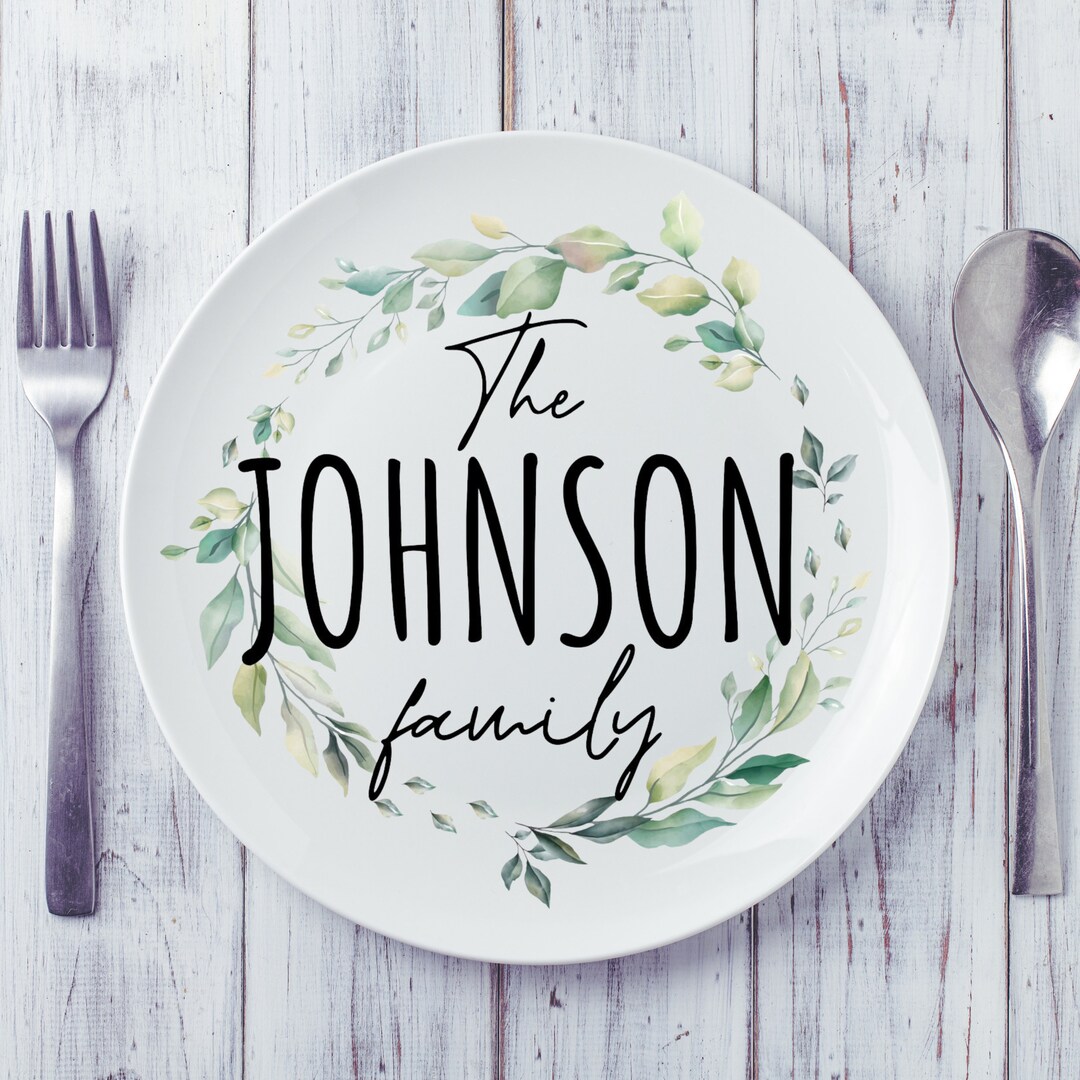 Personalized Family Name Plate: Custom Kitchen Decor Gift - Etsy