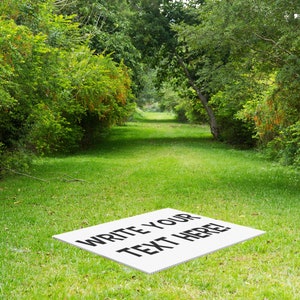 Personalized Yard Sign | Custom Lawn Sign With Aluminum H-stake Stand ...