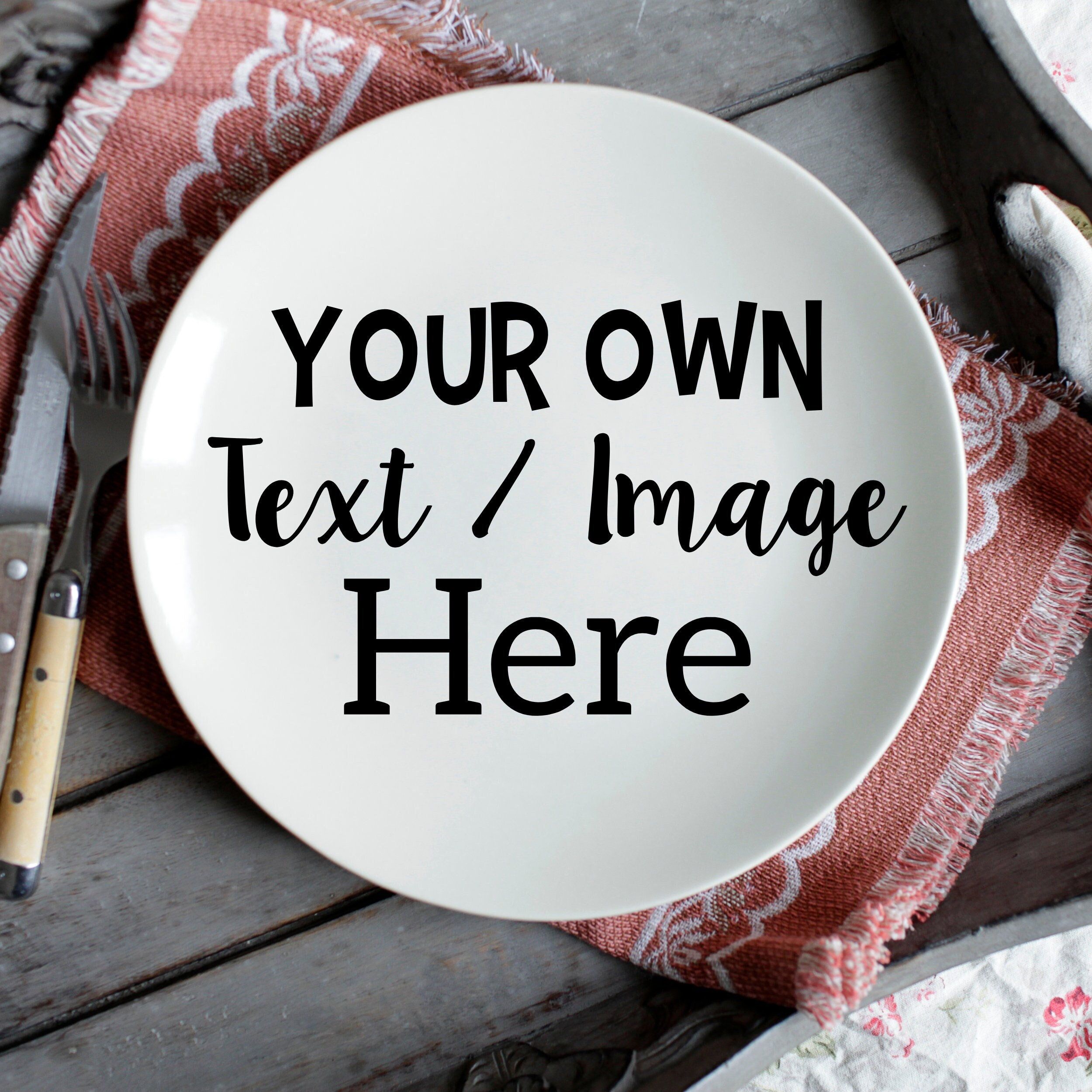 Custom Ceramic Plate: Personalized Photo Plate, Home Decor Gift - Etsy
