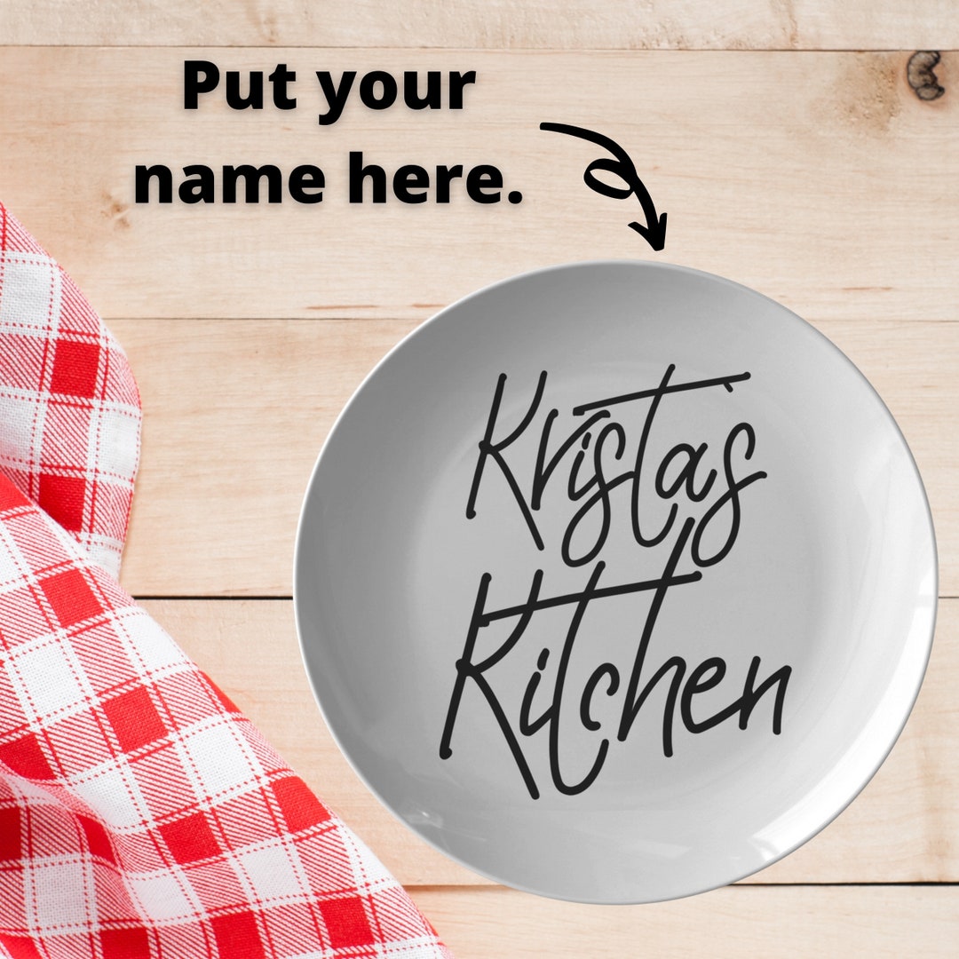 Your Name Custom Plate Personalized Plate Personalized - Etsy
