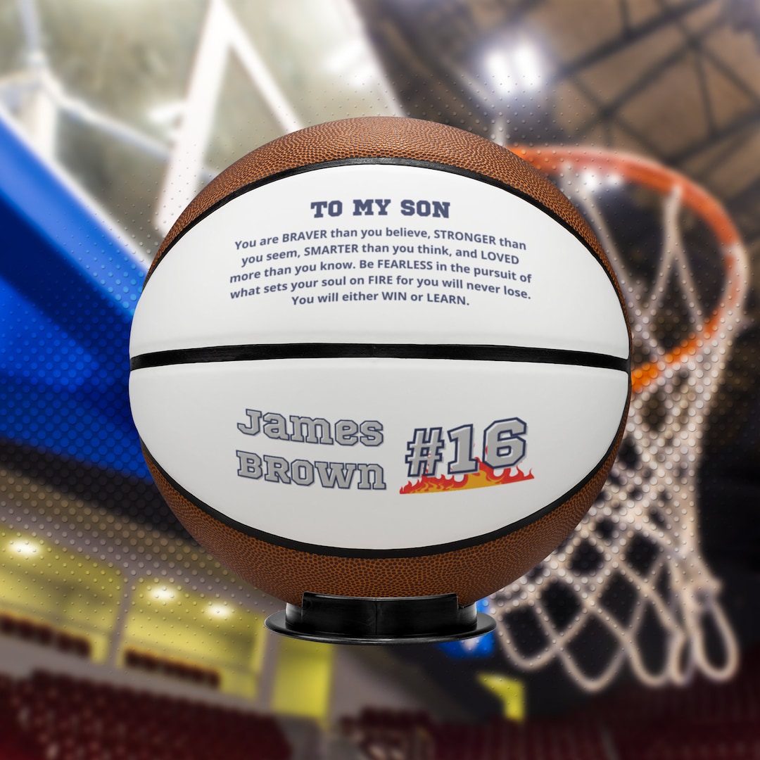 Personalized Basketball Gift: to My Son, Custom Name & Number - Etsy