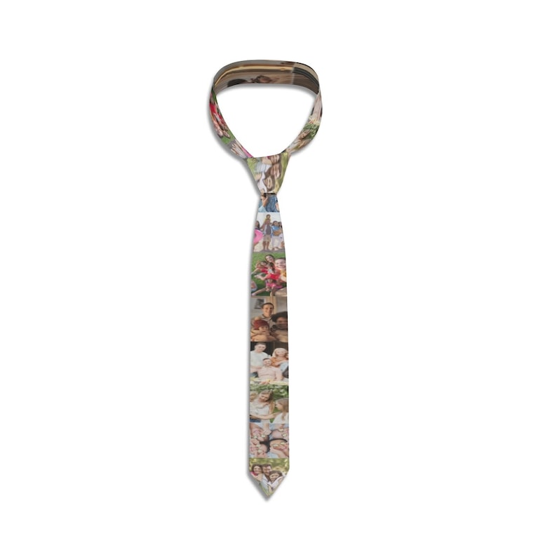 Personalized Photo Tie, Custom Picture Gift, Polyester Necktie - Etsy