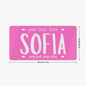 Custom License Plate Cover, Custom Name, Custom Plate Cover, Car Frame ...
