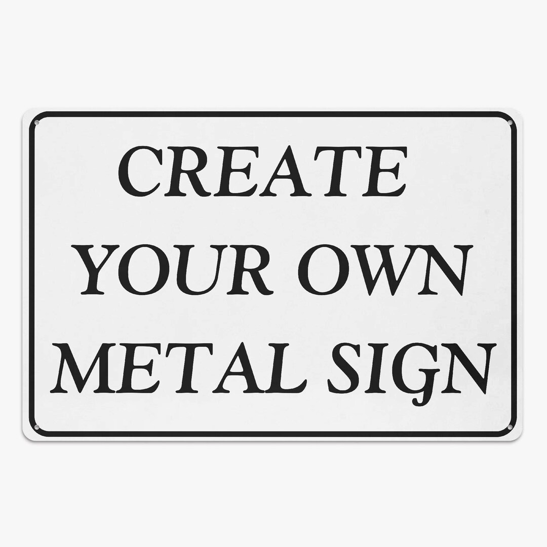 Custom Iron Wall Sign: Personalized Business, Office, or Man Cave Decor ...