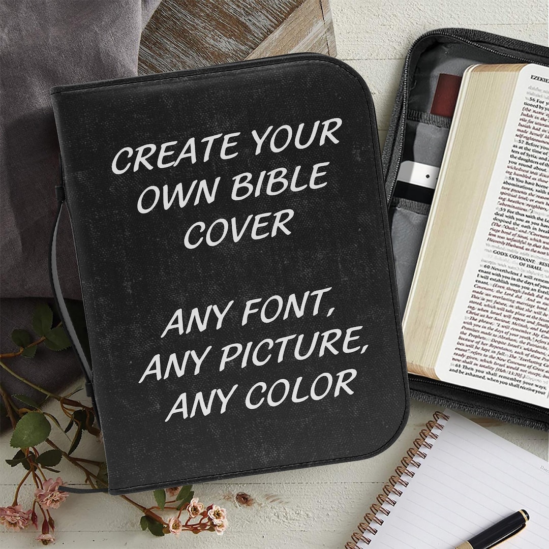 Personalized Bible Cover: Custom Photo, Verse, Family Gift - Etsy