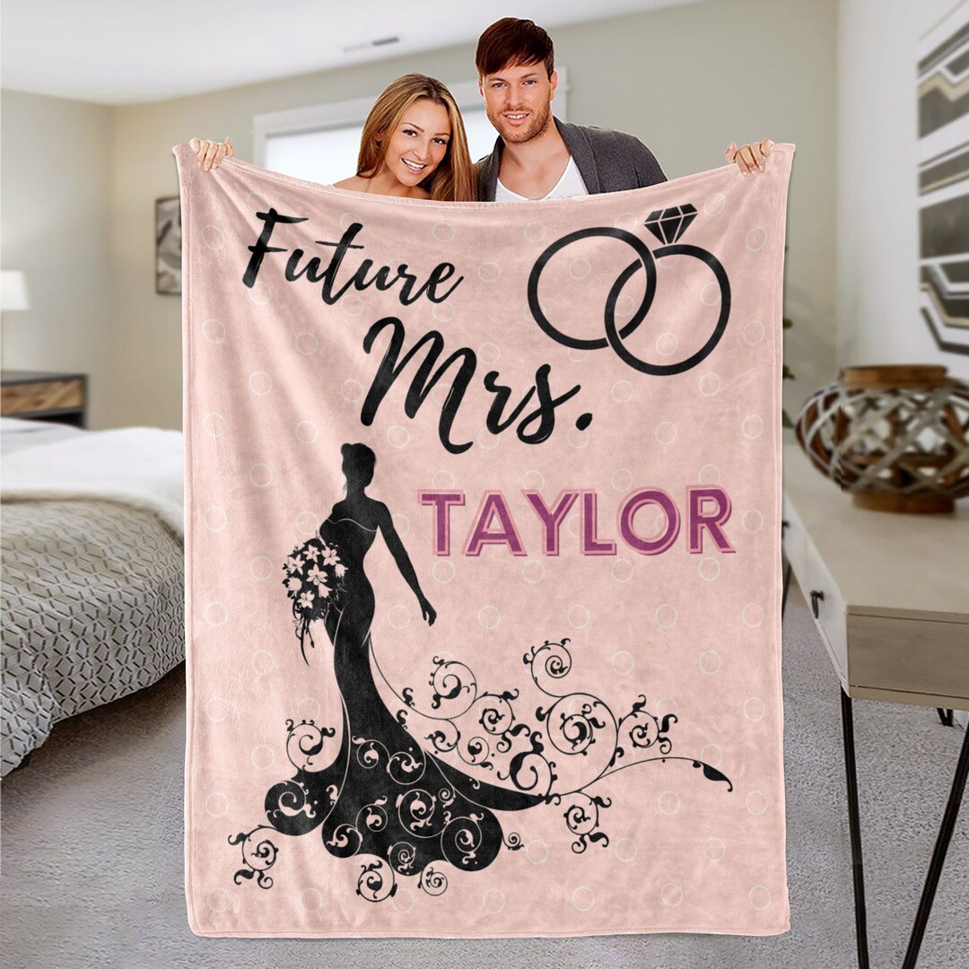 Custom Bride Name Blanket Personalized Bride Name Blanket - Etsy
