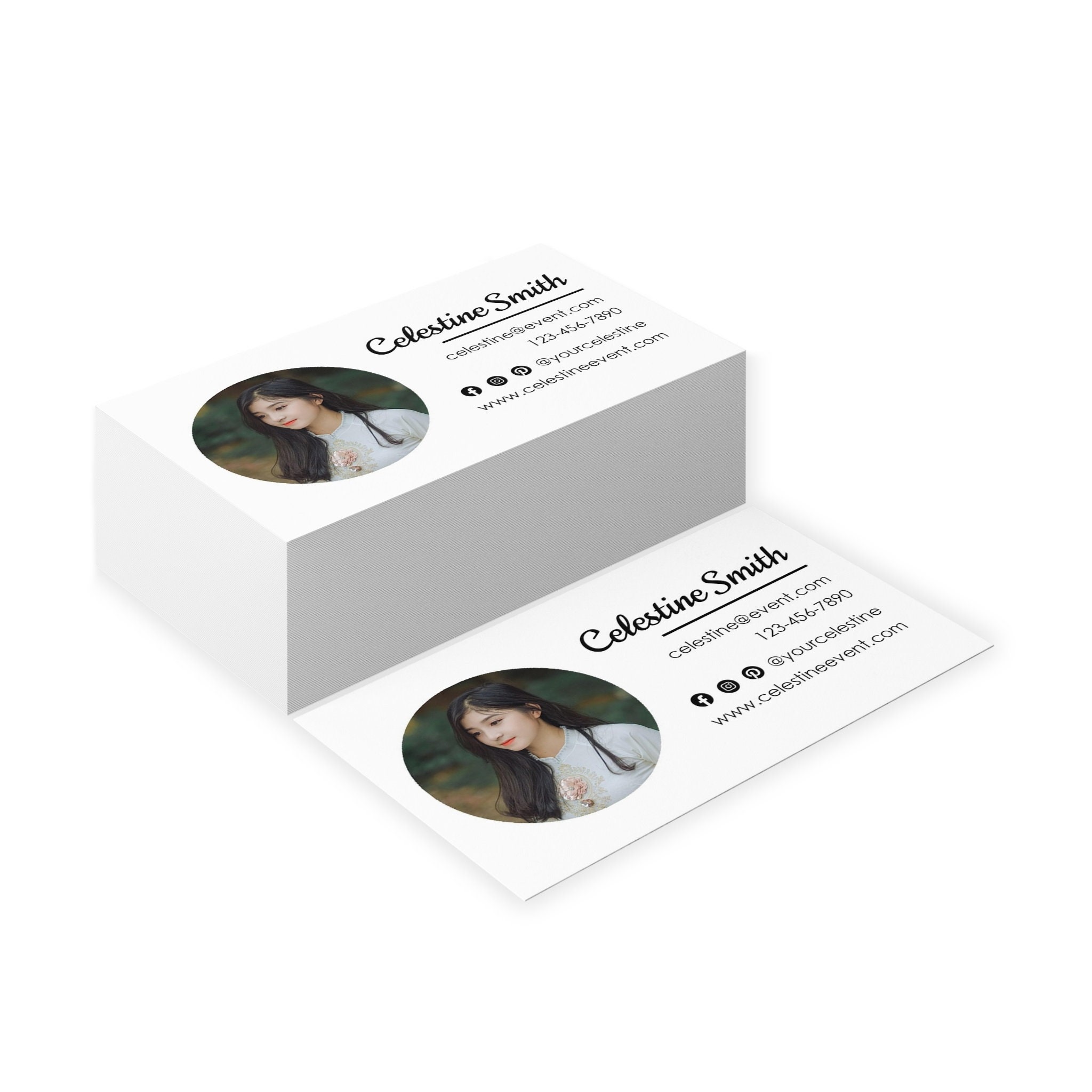 Personalized Photo Business Card: Custom Calling Cards - Etsy