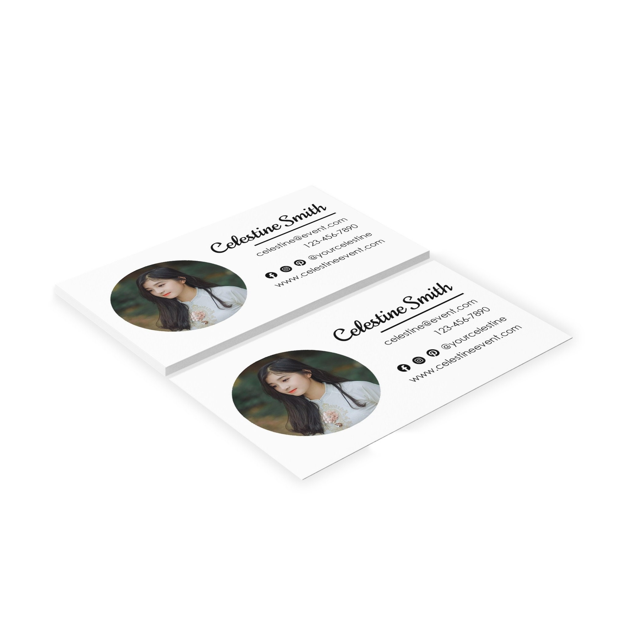 Personalized Photo Business Card: Custom Calling Cards - Etsy