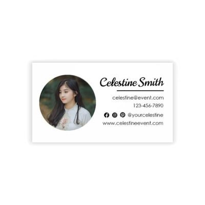 Personalized Photo Business Card: Custom Calling Cards - Etsy