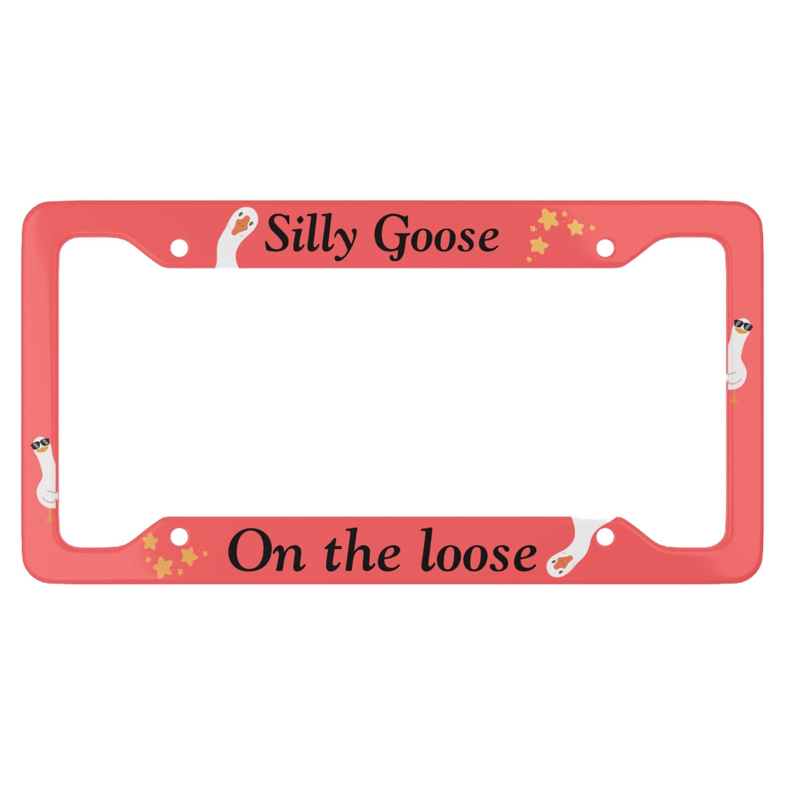 Silly Goose Aluminum License Plate Frame - Etsy