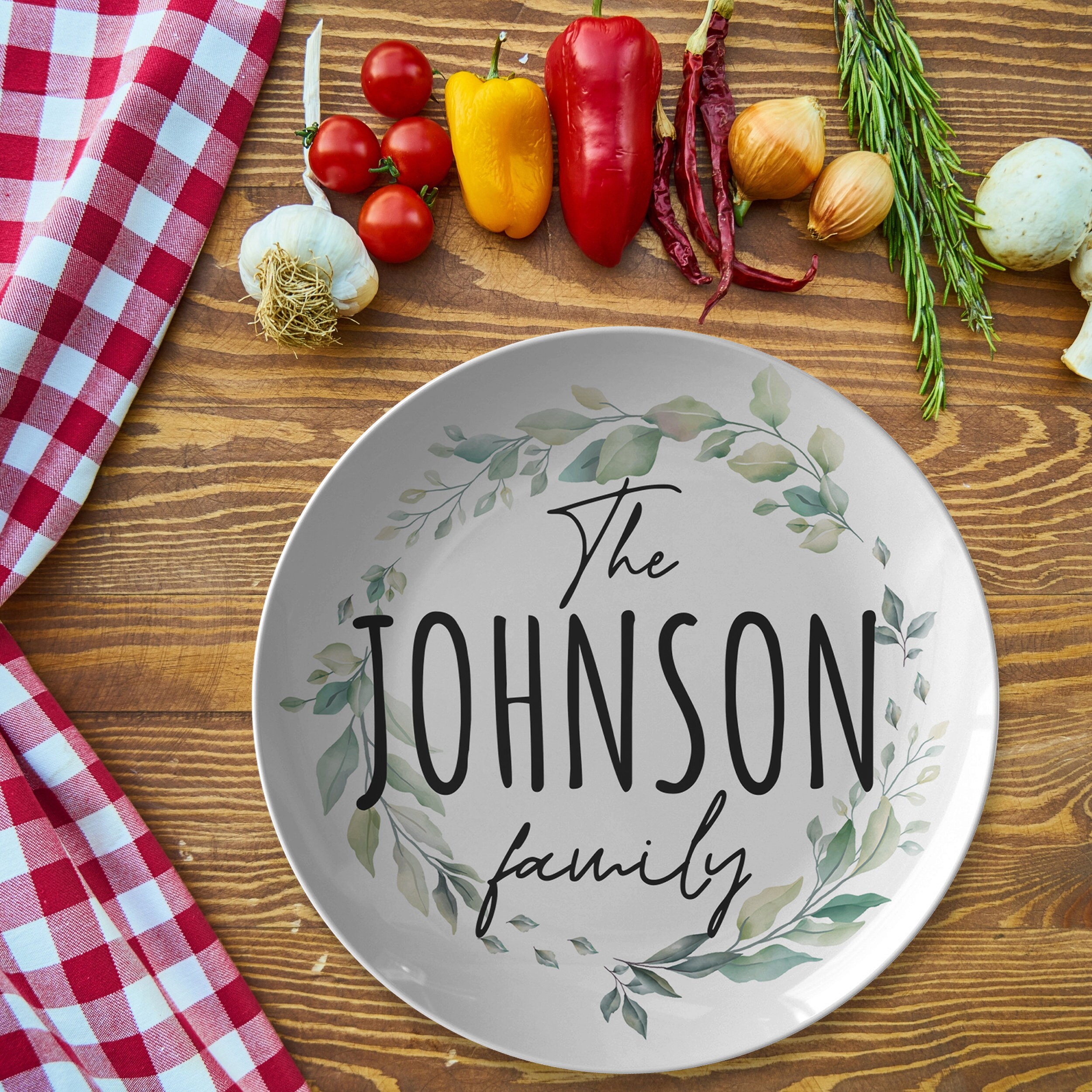 Personalized Family Name Plate: Custom Kitchen Decor Gift - Etsy