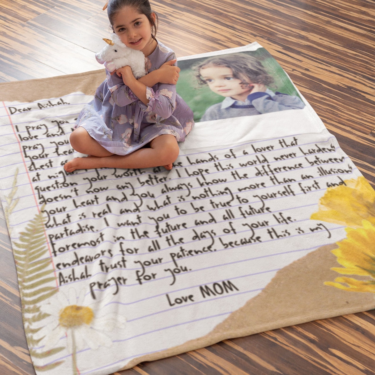 Customized Love Letter and Picture Blanket Gift Put Your Own - Etsy
