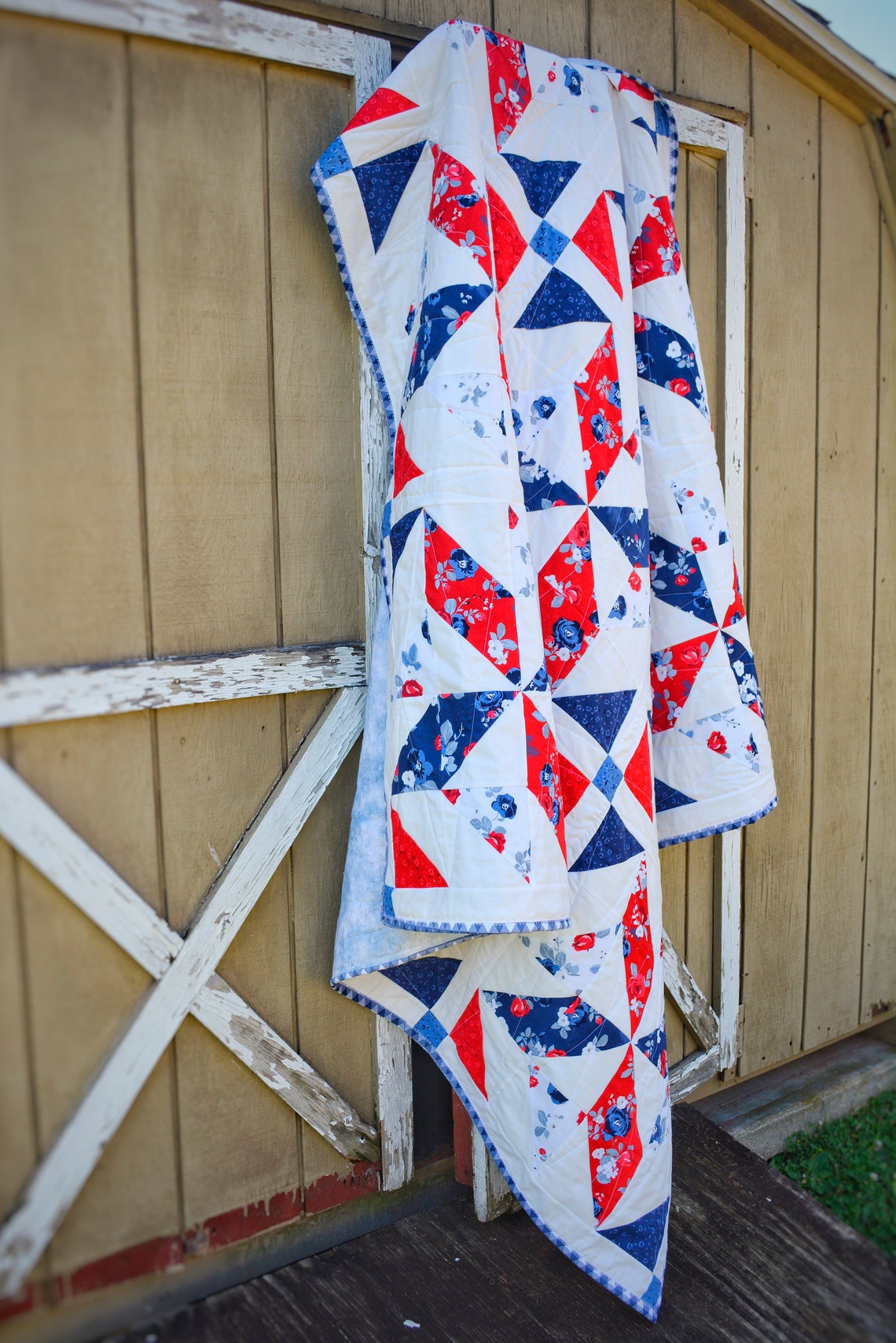 Patriotic Quilt: Throw - Etsy