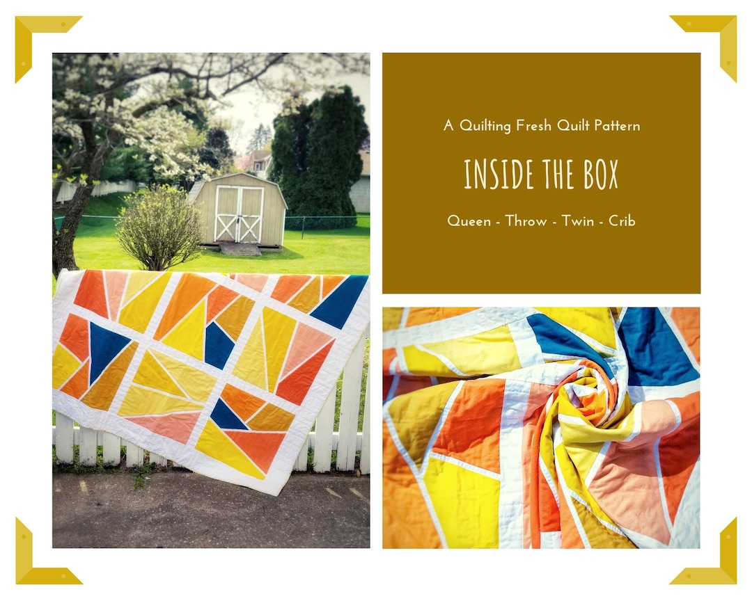 Improv Quilt Pattern - Inside the Box - Etsy