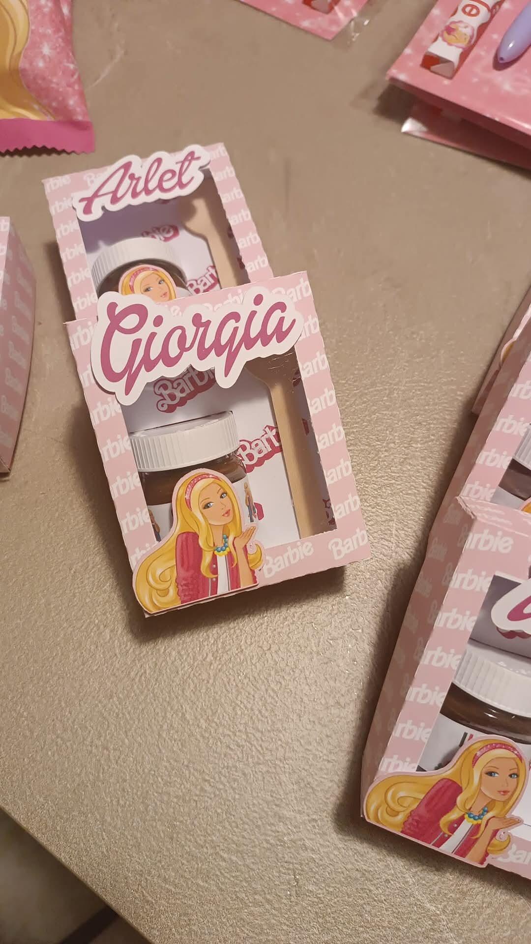 Lot of 10 Barbie Themed Nutella Boxes - Etsy