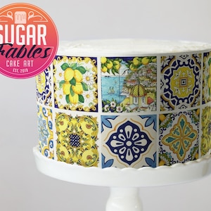 Amalfi Coast Edible Cake Sheets - Etsy