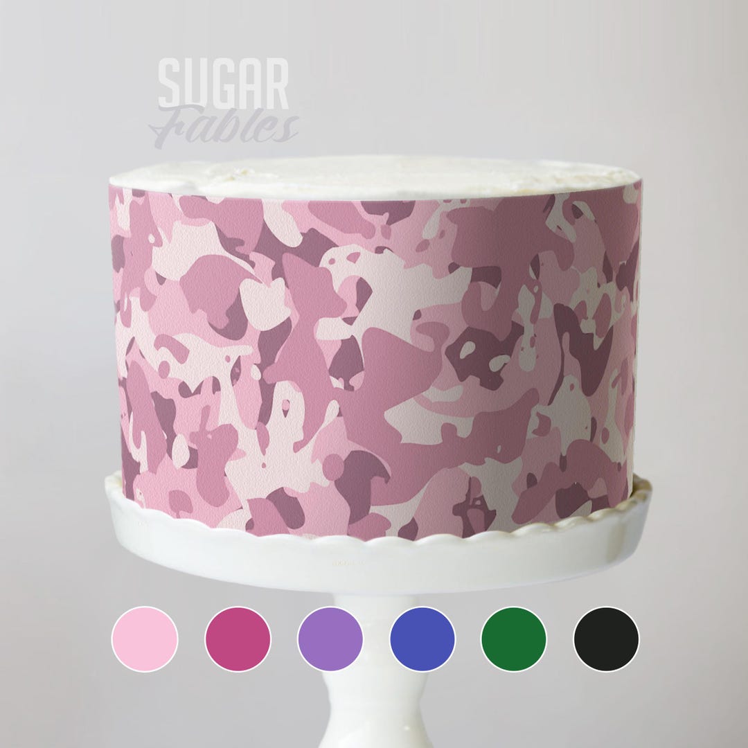 Camouflage Cake Wrap: Fashion Camo Street Style Edible Image, Military ...