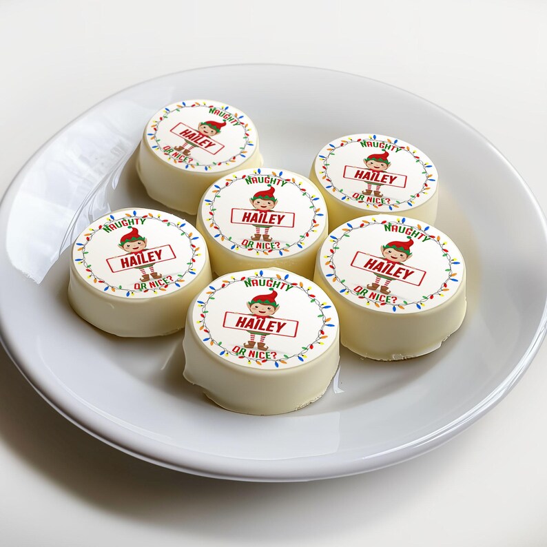 Elf Return Custom Edible Toppers I'm Back Christmas Treats Personalized ...