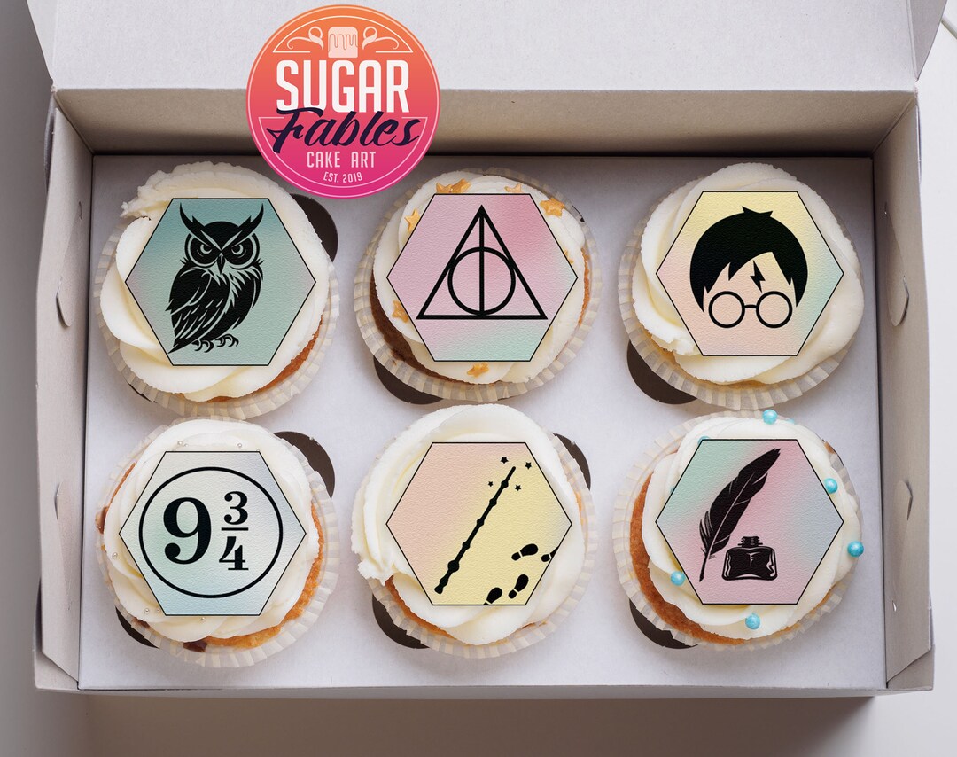 Wizard Hexes Cupcake Toppers! Pastel Edible Images for Oreos, Cookies ...