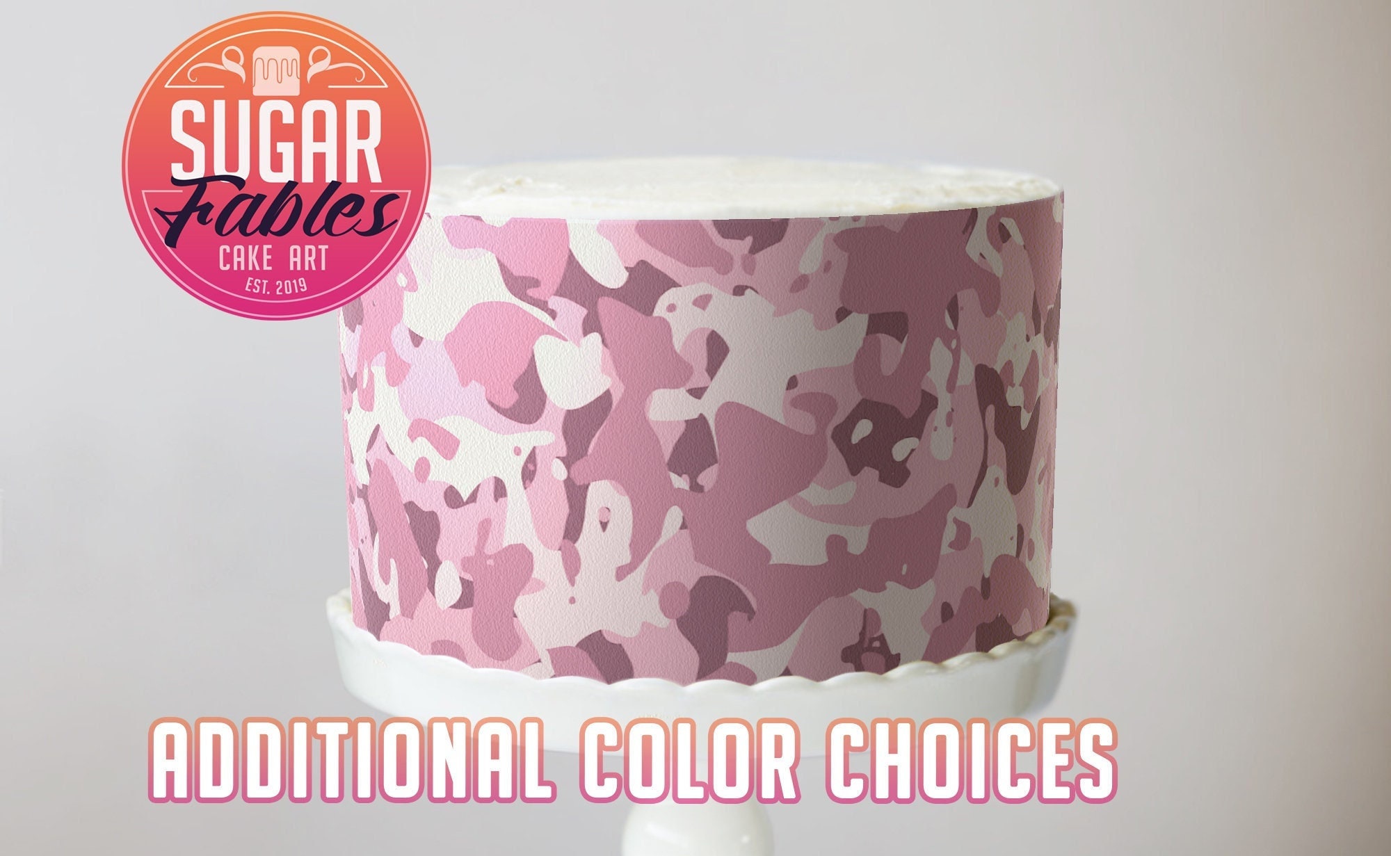 Pink Camouflage Cake