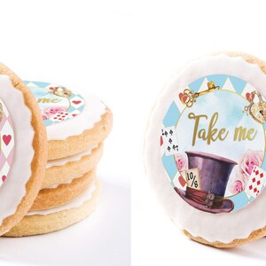 Alice in Wonderland Cupcake Mad Hatter Toppers Birthday Tea Party ...