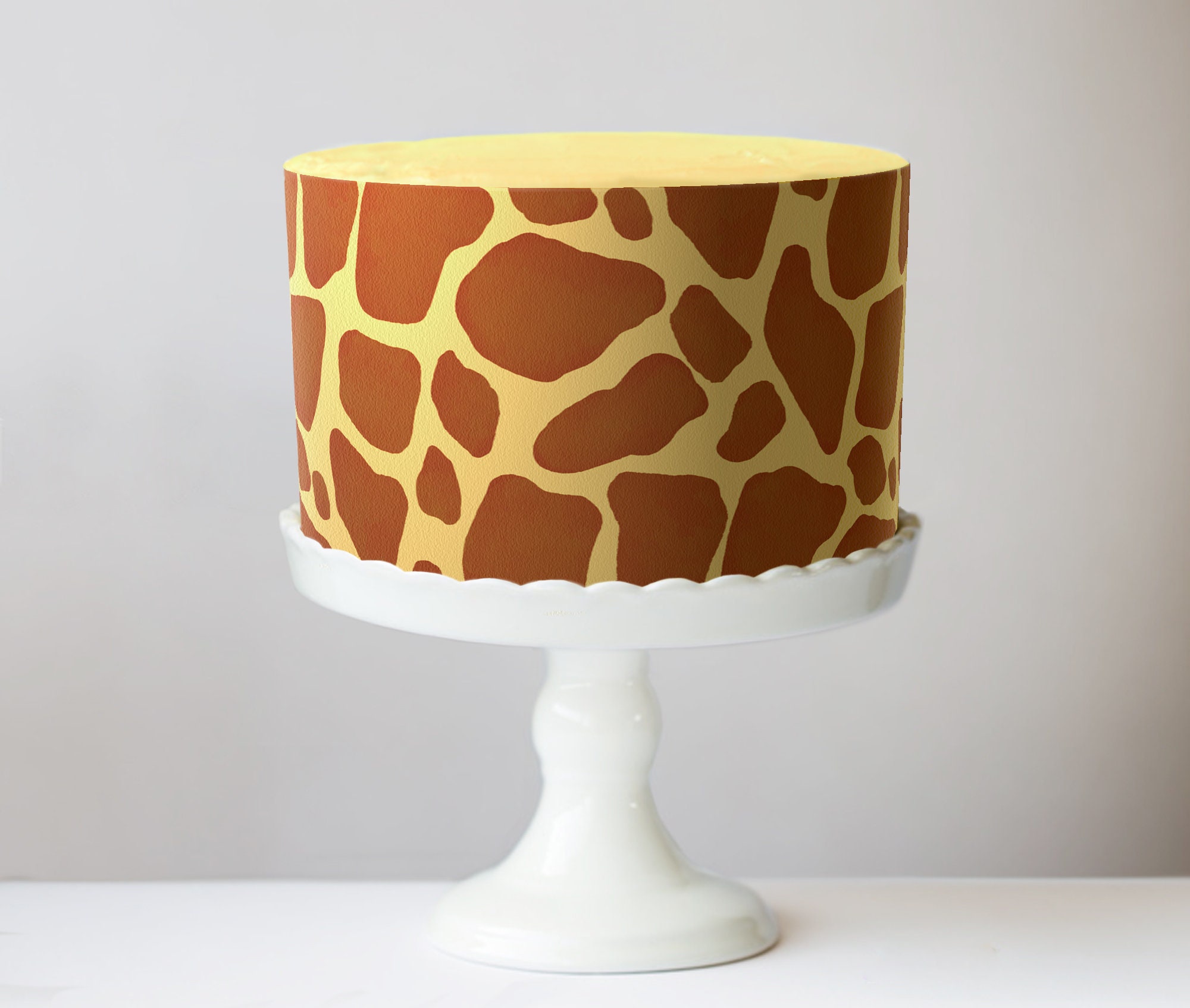 Giraffe Print Birthday Cakes