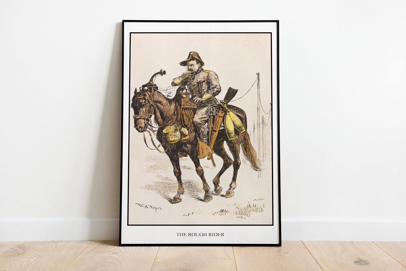 The Rough Rider Theodore Roosevelt Print - Etsy
