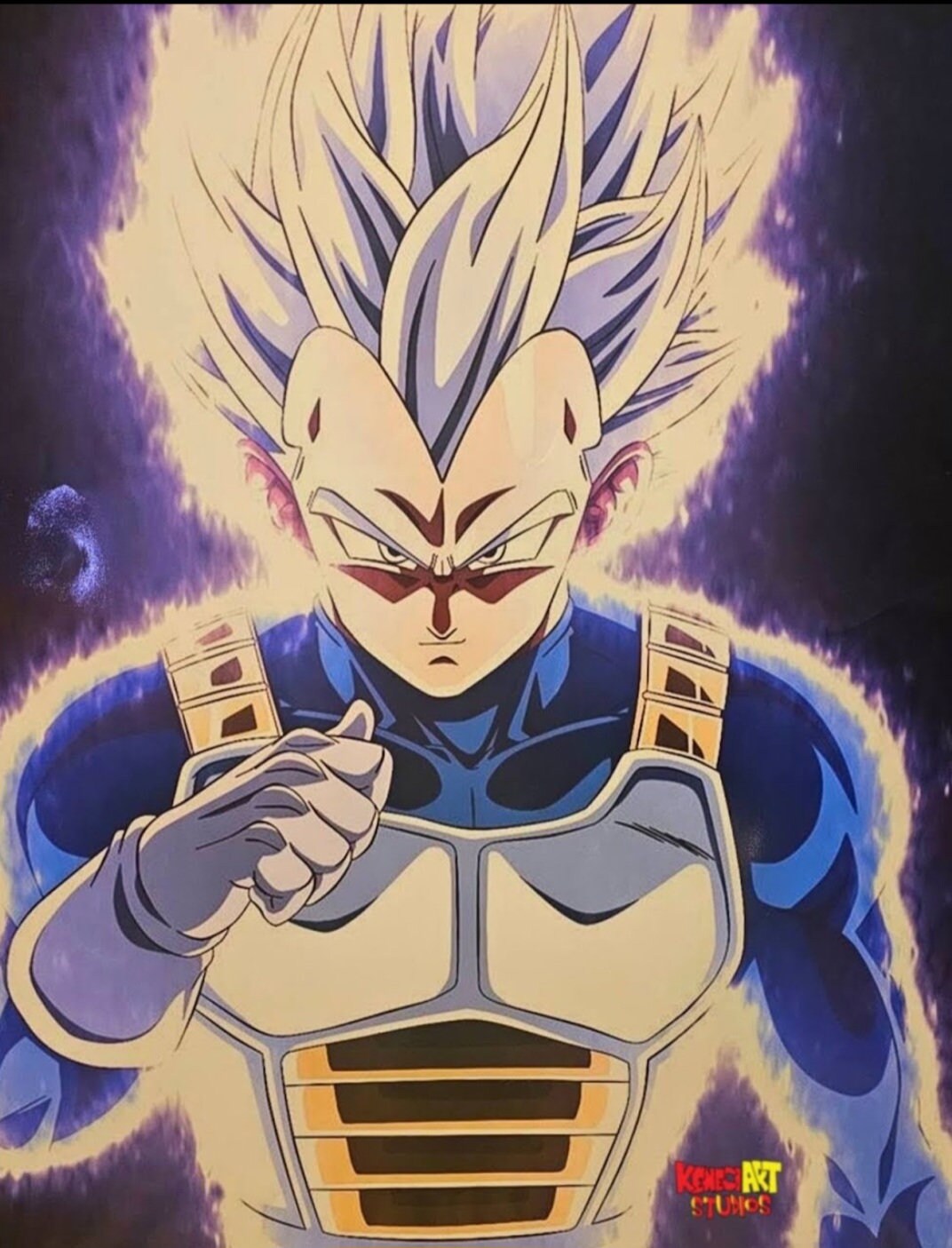 Vegeta UI Laminated Print digital Drawing - Etsy