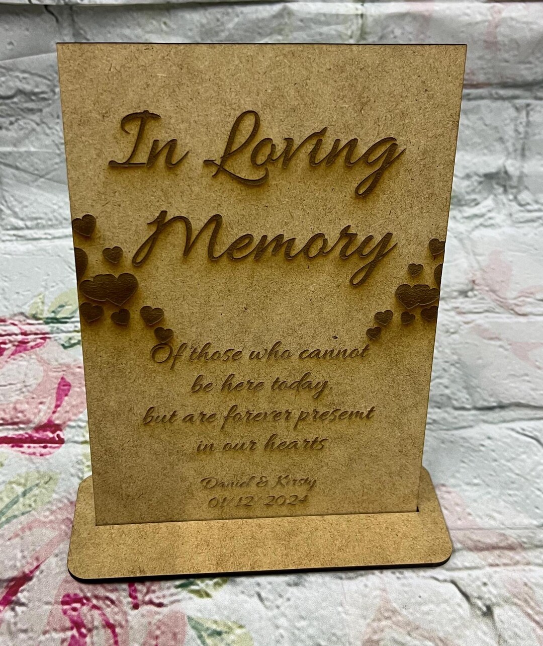 Personalised Wooden Memory Ladder Sign - Custom Keepsake Gift ...