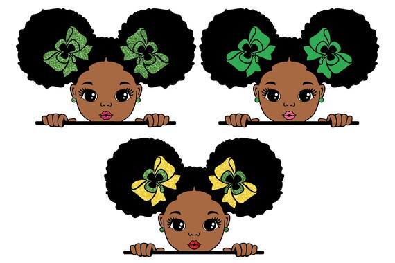 Black Hair Bow Clip Art