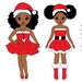 Christmas Girl SVG Bundle, Holiday Clipart (cut Files) - Etsy