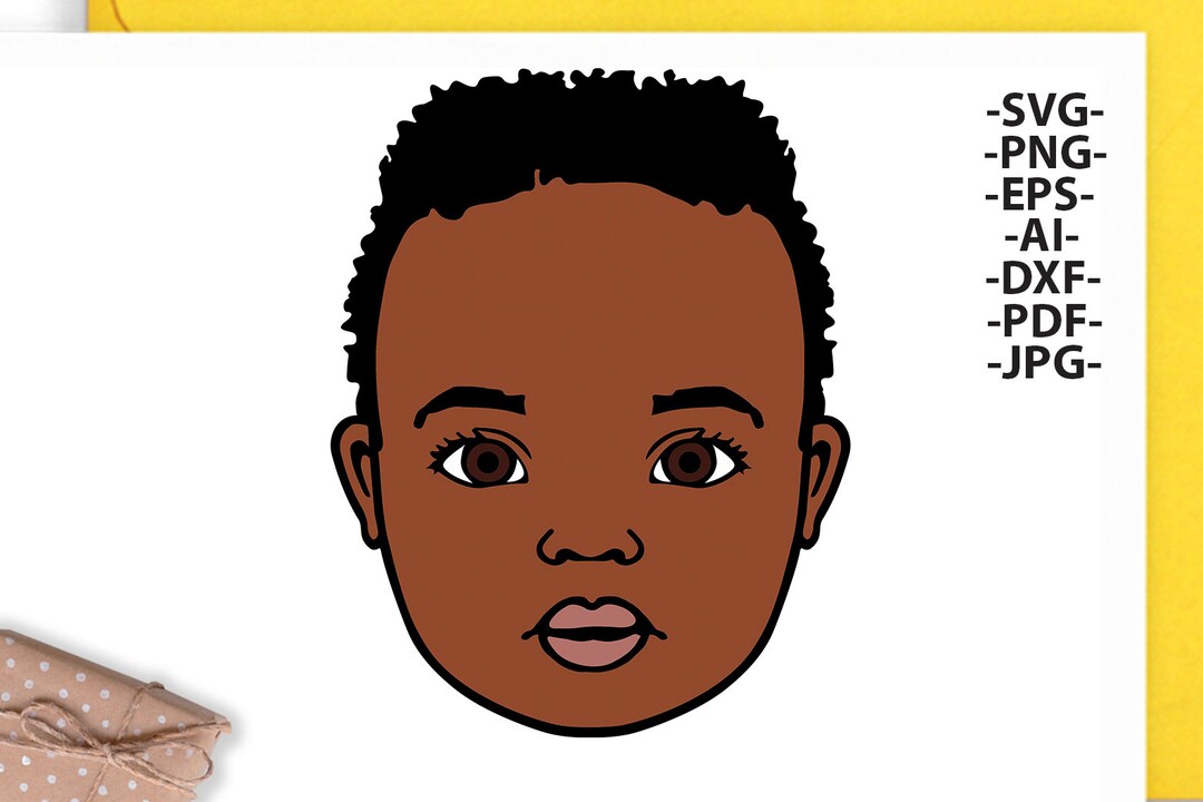 Black Boy Svg, Peekaboo Boy Svg, Little Black Boy, Black Kid, Afro Boy ...