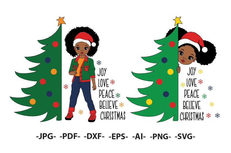 Christmas Girl SVG Bundle, Holiday Clipart (cut Files) - Etsy