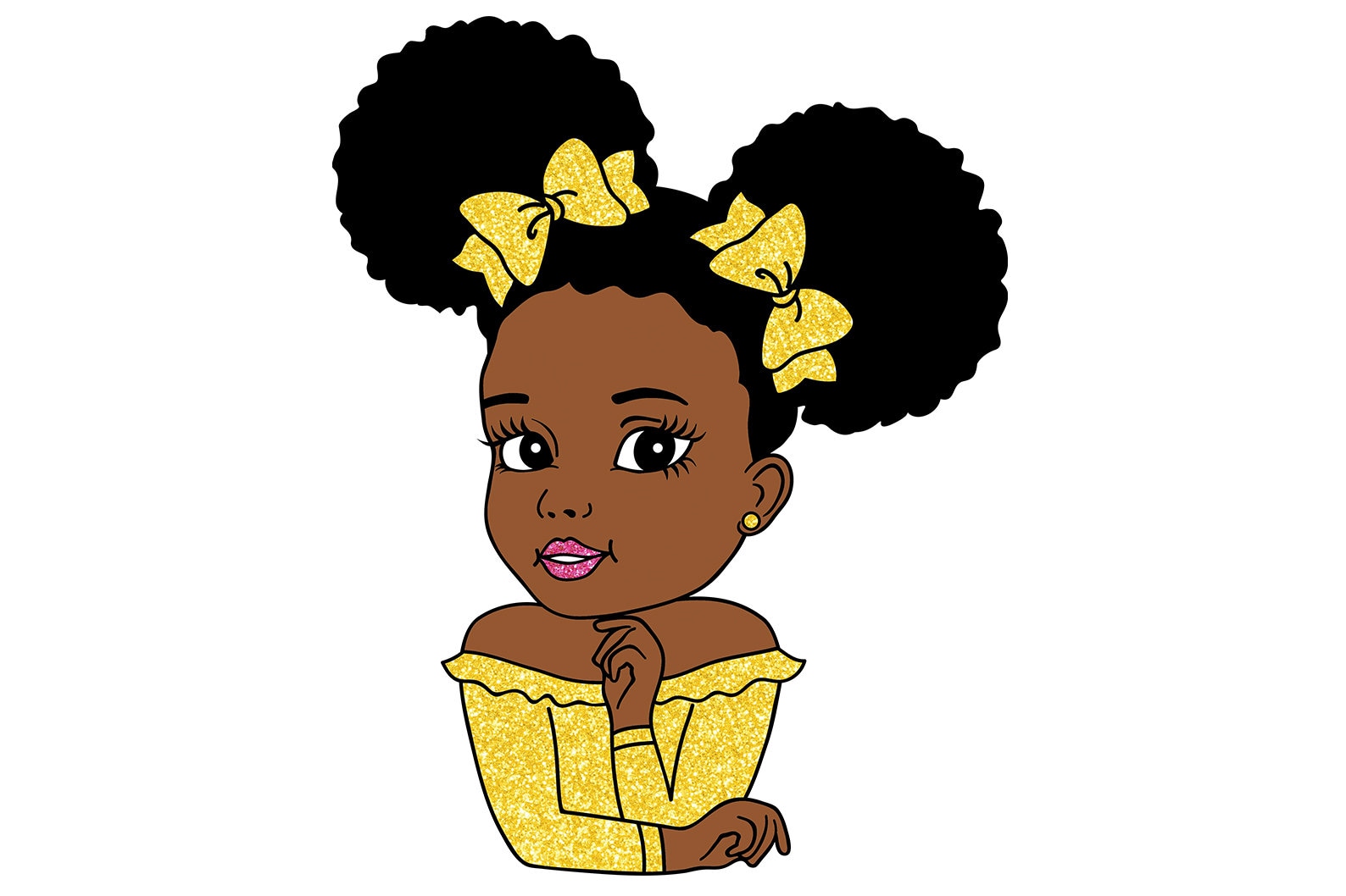 Charming Girl Svg Dream Girl Svg Puff Hair Svg Business - Etsy