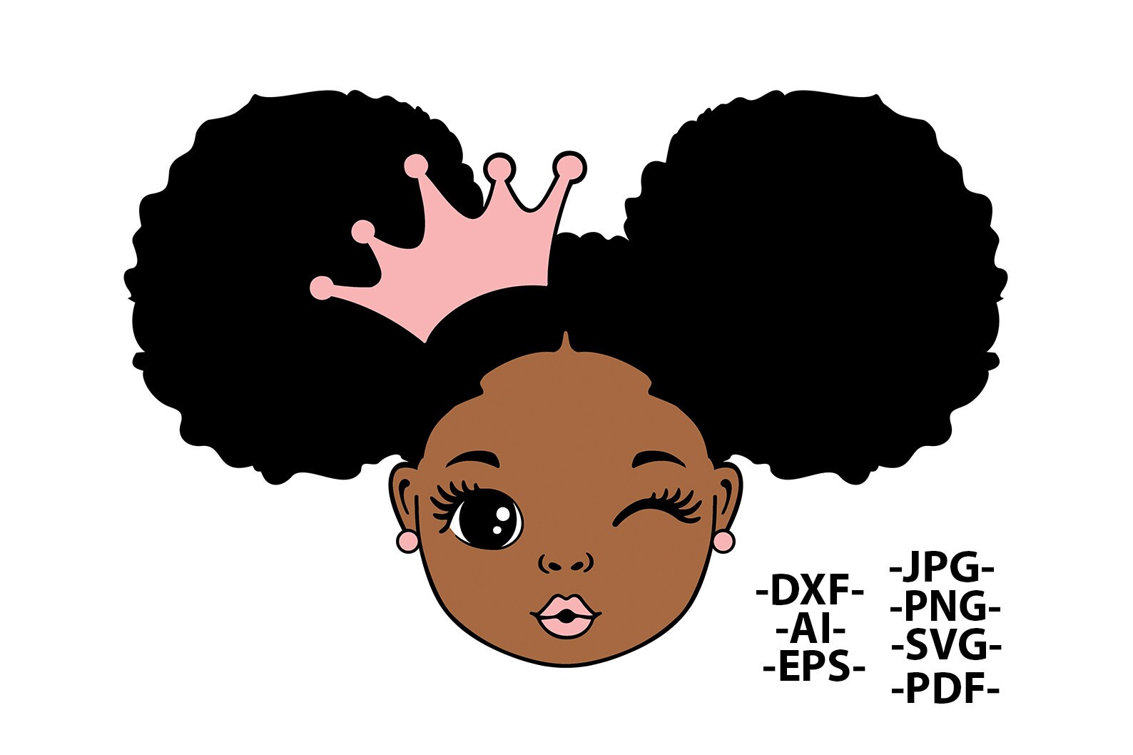 Black Princess Girl Afro Queen Svg Black Girl Svg Melanin - Etsy