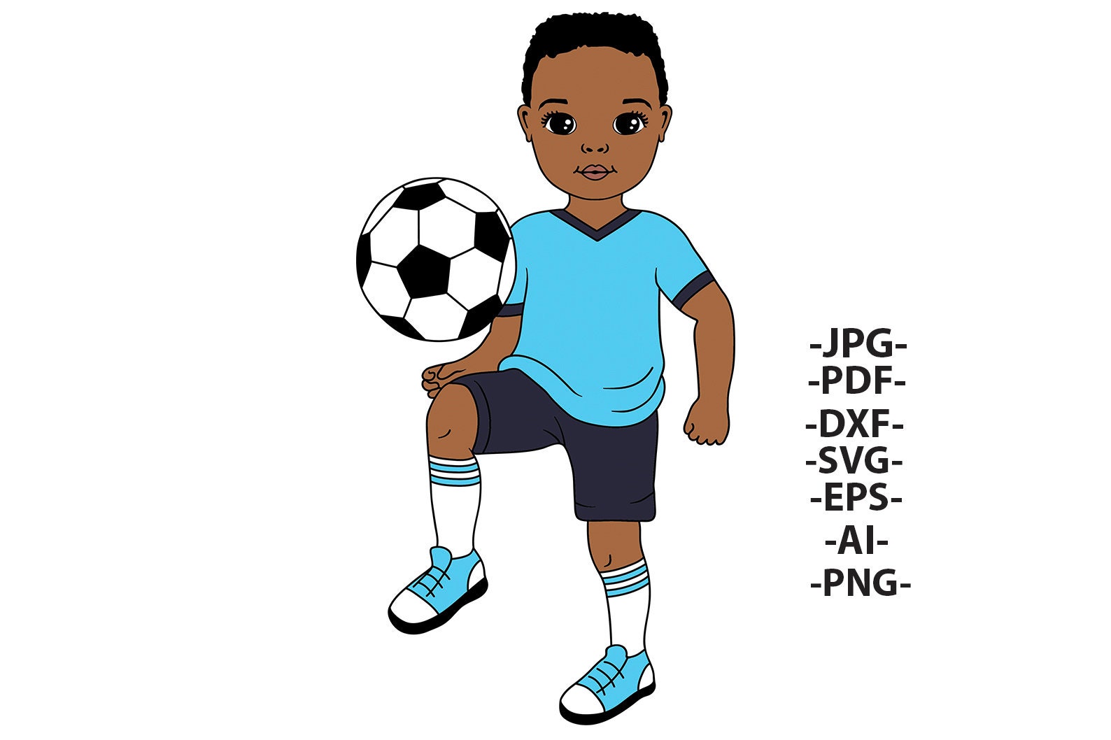 Soccer Boy Svg Afro Kids Svg Soccer Sublimation Soccer Boy - Etsy