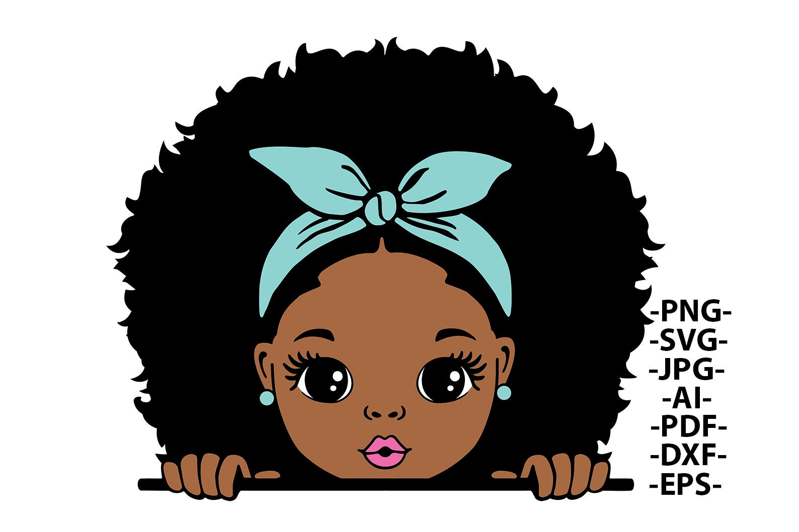 Peekaboo Girl Svg Afro Girl Svg Puff Hair Black Girl Svg - Etsy