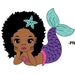 Mermaid Afro Svg Black Mermaid Svg Hair Puffs Black Woman - Etsy Canada