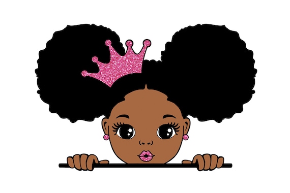 Black Princess Girl Afro Queen Svg Black Girl Svg Melanin Etsy Canada