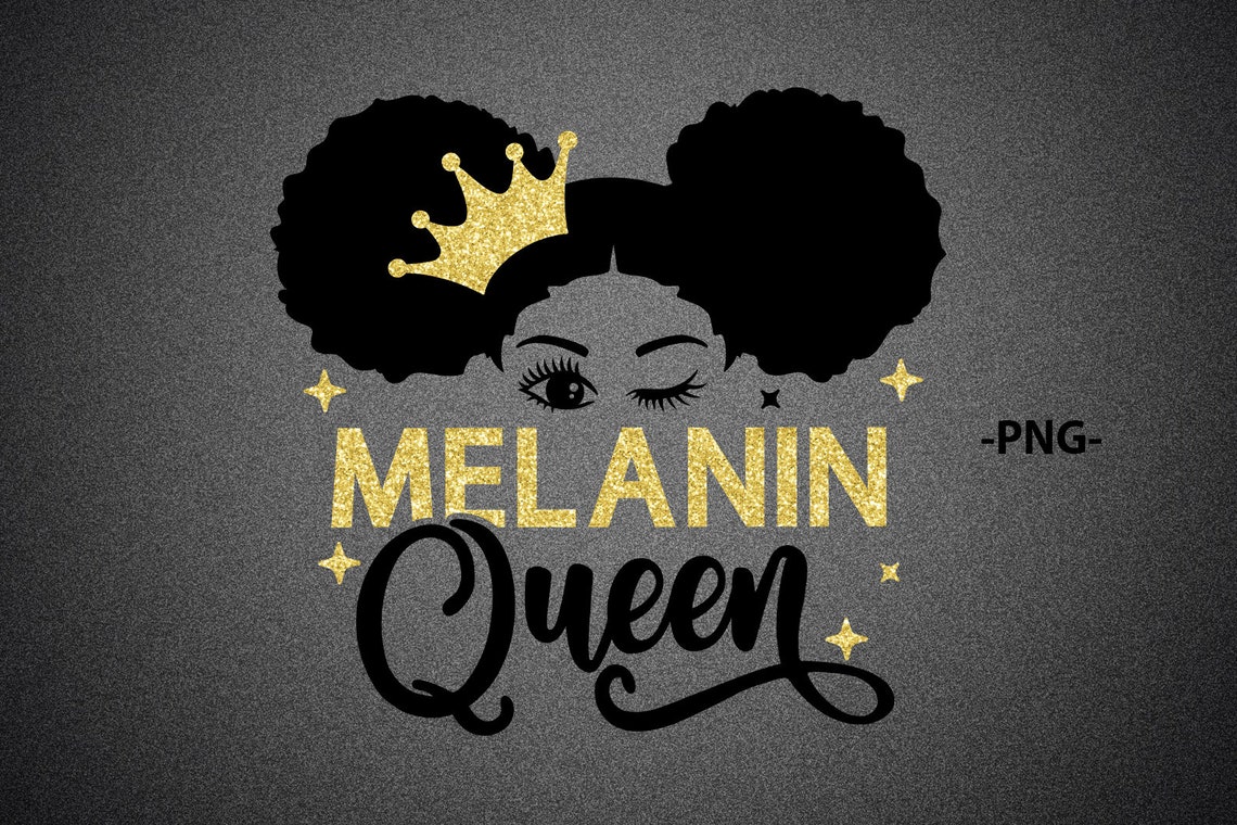 Melanin Queen Svg Black Princess Girl Black Queen Svg Afro | Etsy