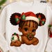 Black Santa Baby Clipart: Christmas Toddler PNG Bundle - Etsy