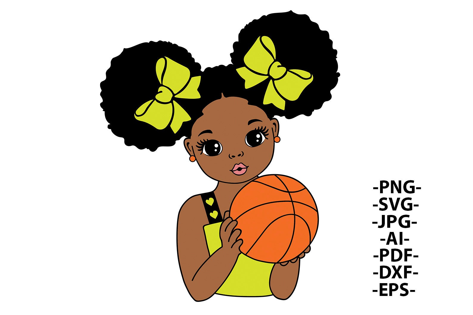 Basketball Girl Svg Girl With Ball Cute Girl Svg Baby Girl - Etsy