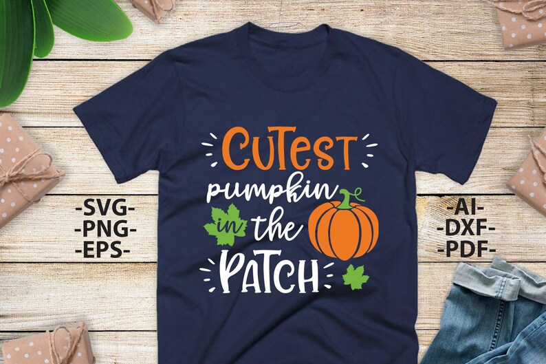 Cutest Pumpkin in the Patch SVG Kids Svg Pumpkin Tshirt - Etsy