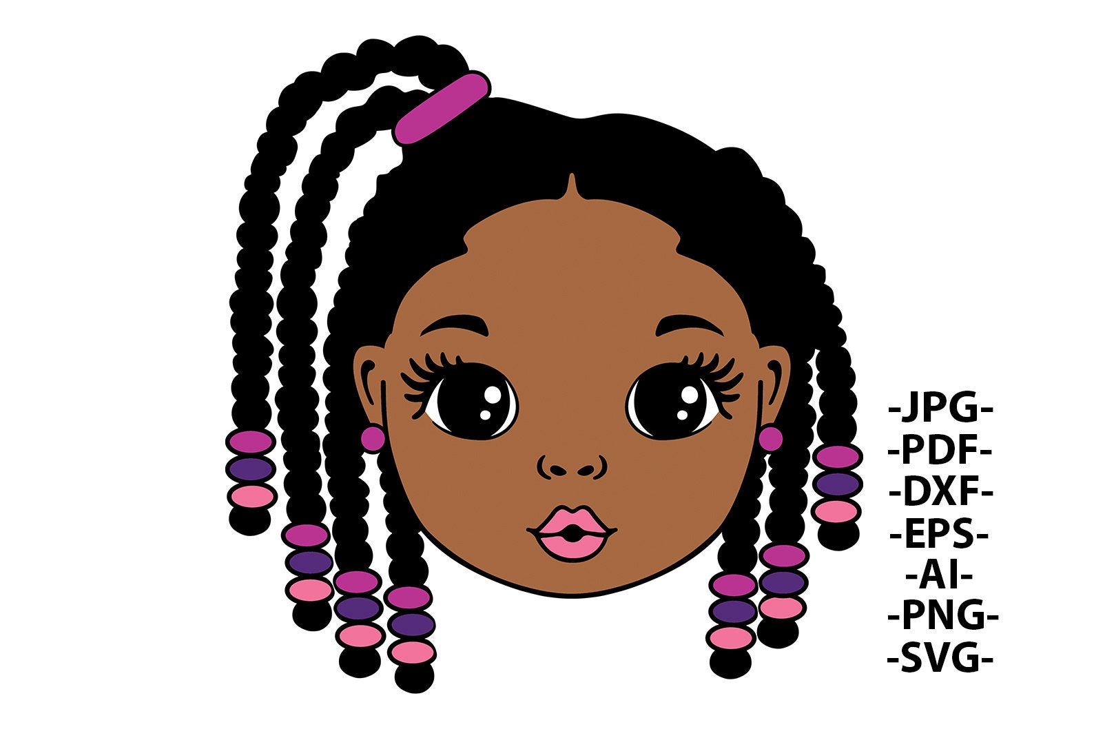 Peekaboo Girl Svg, Cornrows Hairstyle, Cornrow Wig, Afro Girl Svg ...