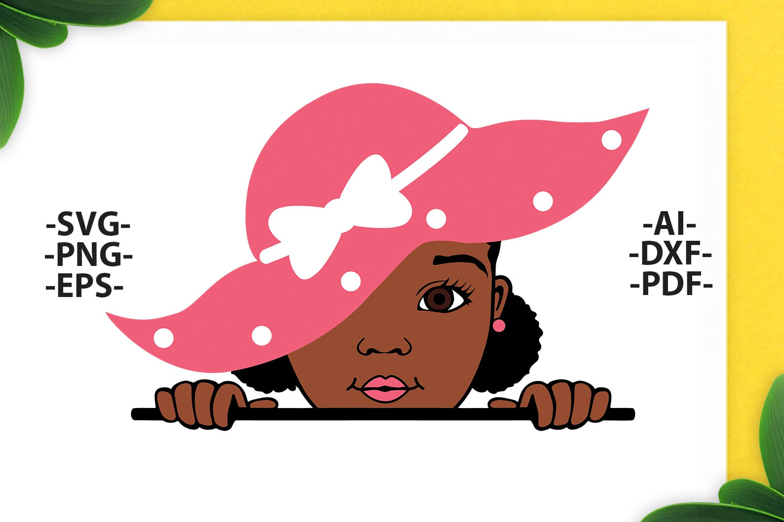 Peekaboo Girl Svg Hat Svg Afro Girl Svg Baby Girl Svg Cute - Etsy