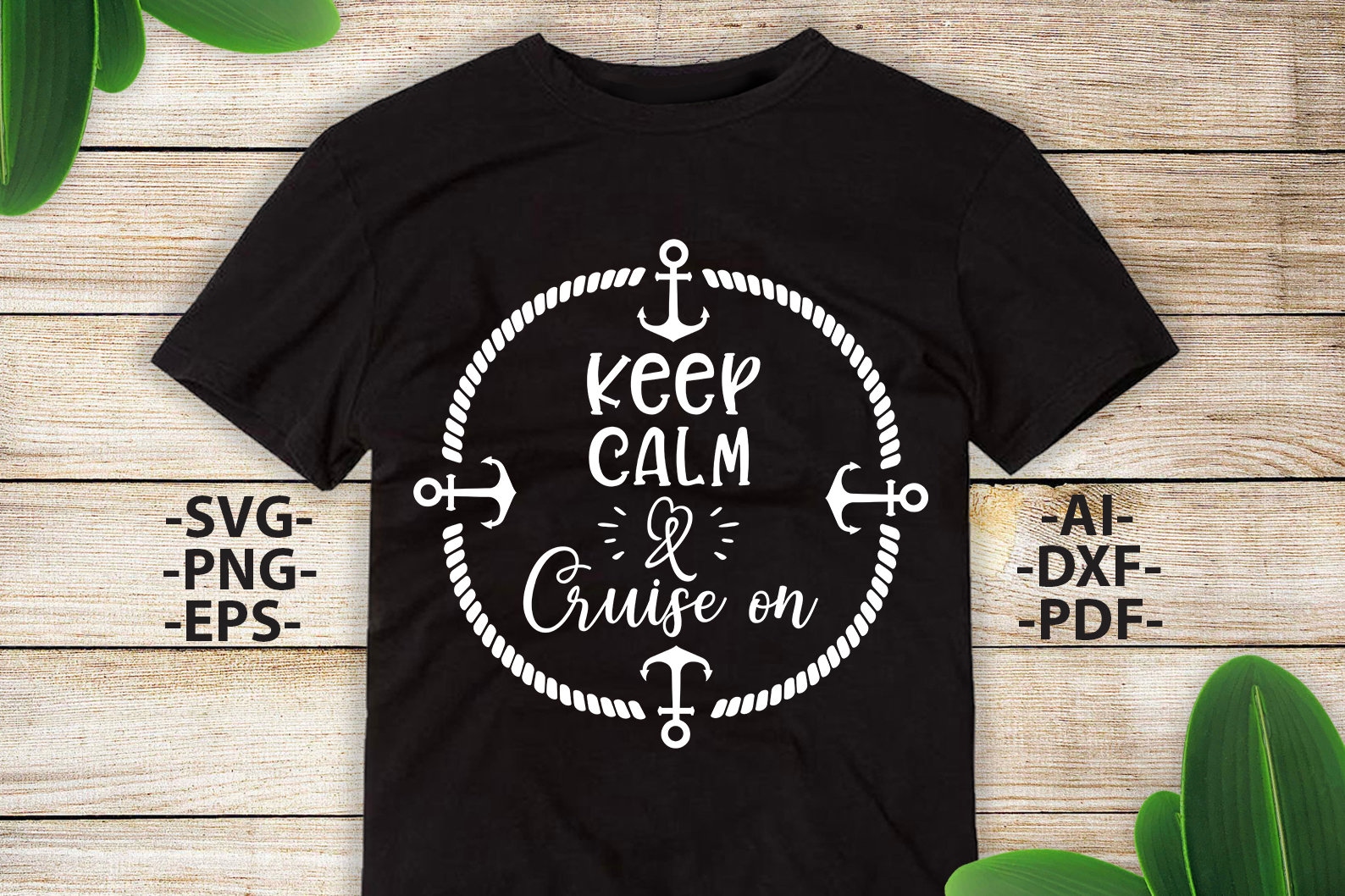 Keep Calm And Cruise On Svg Ship rope svg Cruise Svg | Etsy