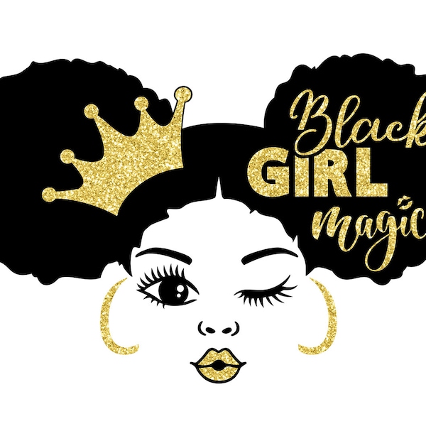 Black Girl Svg - Etsy