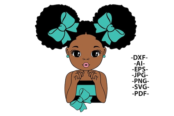 Peekaboo Girl Svg Girl With Puff Hair Svg Afro Girl | Etsy