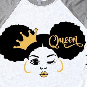 Black Queen Svg, Melanin Svg, Crown Svg, Black Woman Svg, Afro Queen ...