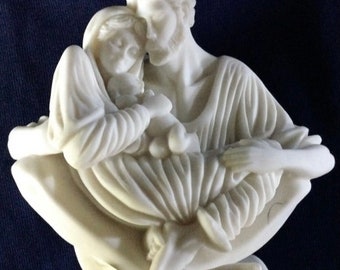 Holy Family White Statue - Etsy